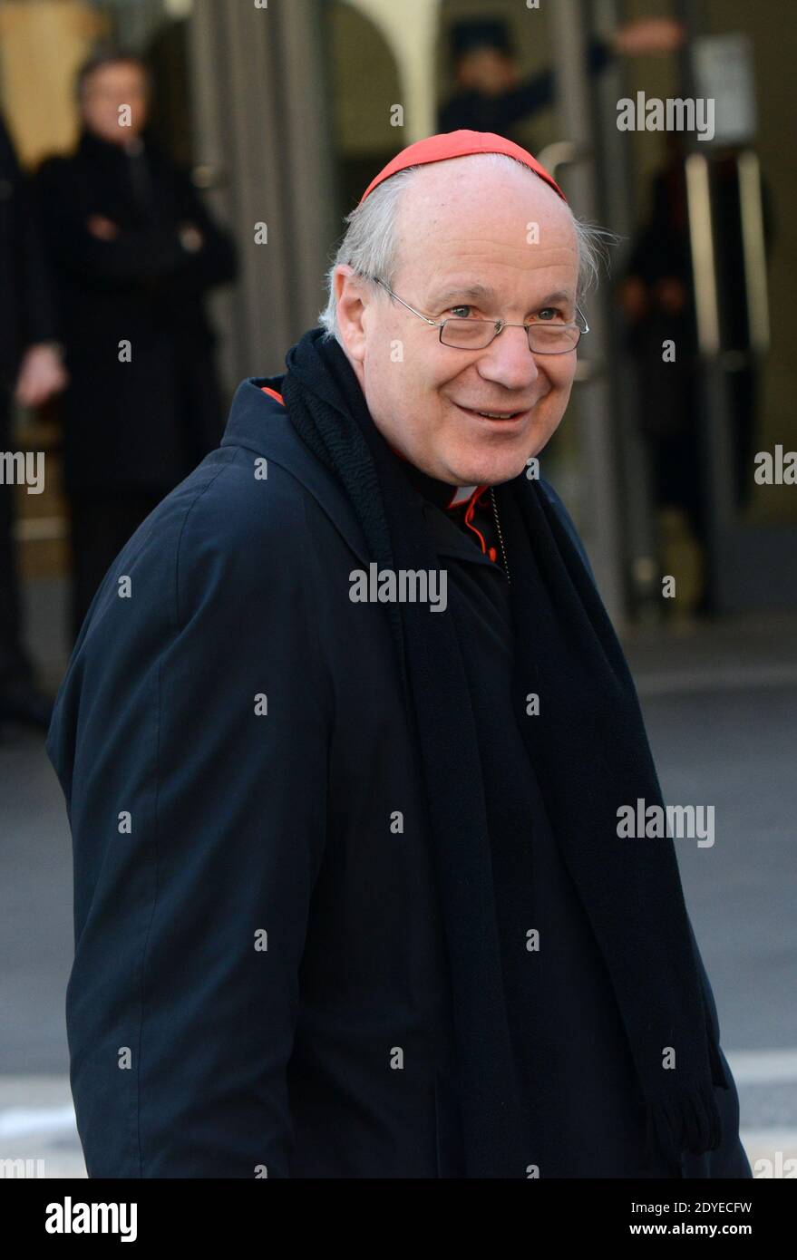 Austrian cardinal Christoph Schonborn arrives for talks ahead of a ...