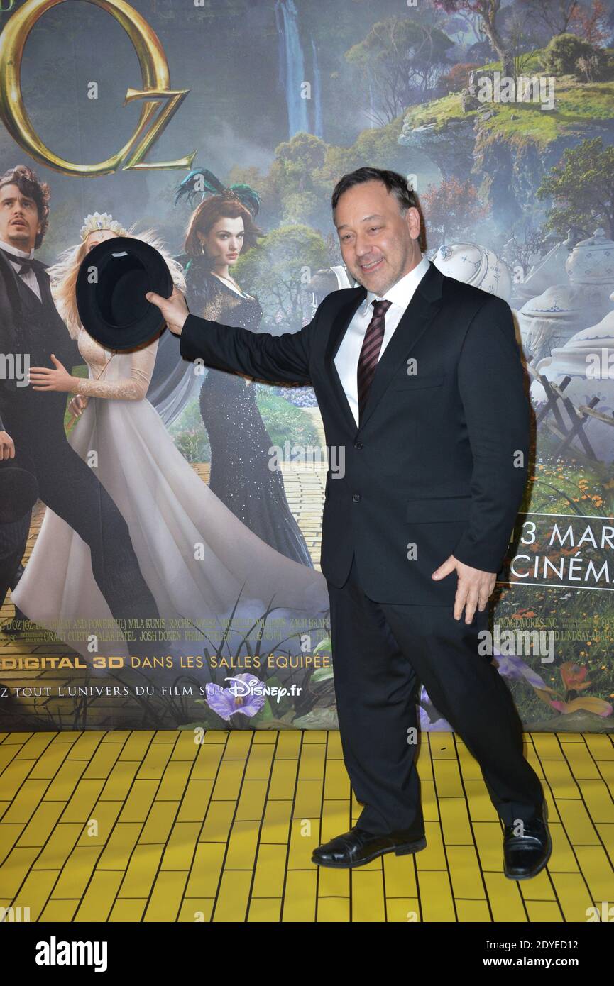US director Sam Raimi arrives for the France premiere of the movie 'Oz ...
