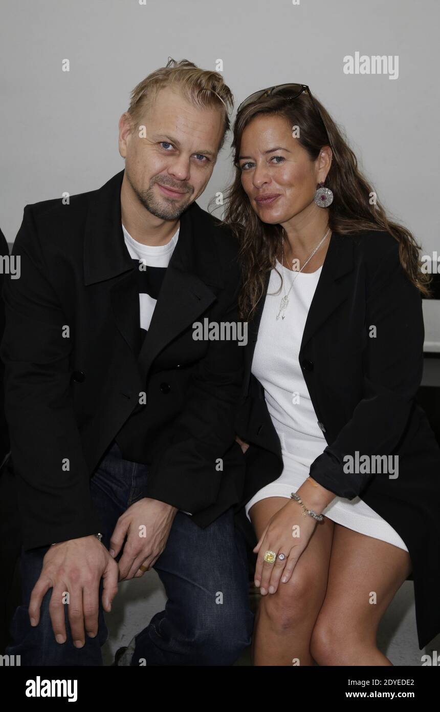 Jade Jagger and her husband Adrian Fillary attending Agnes B's Fall ...