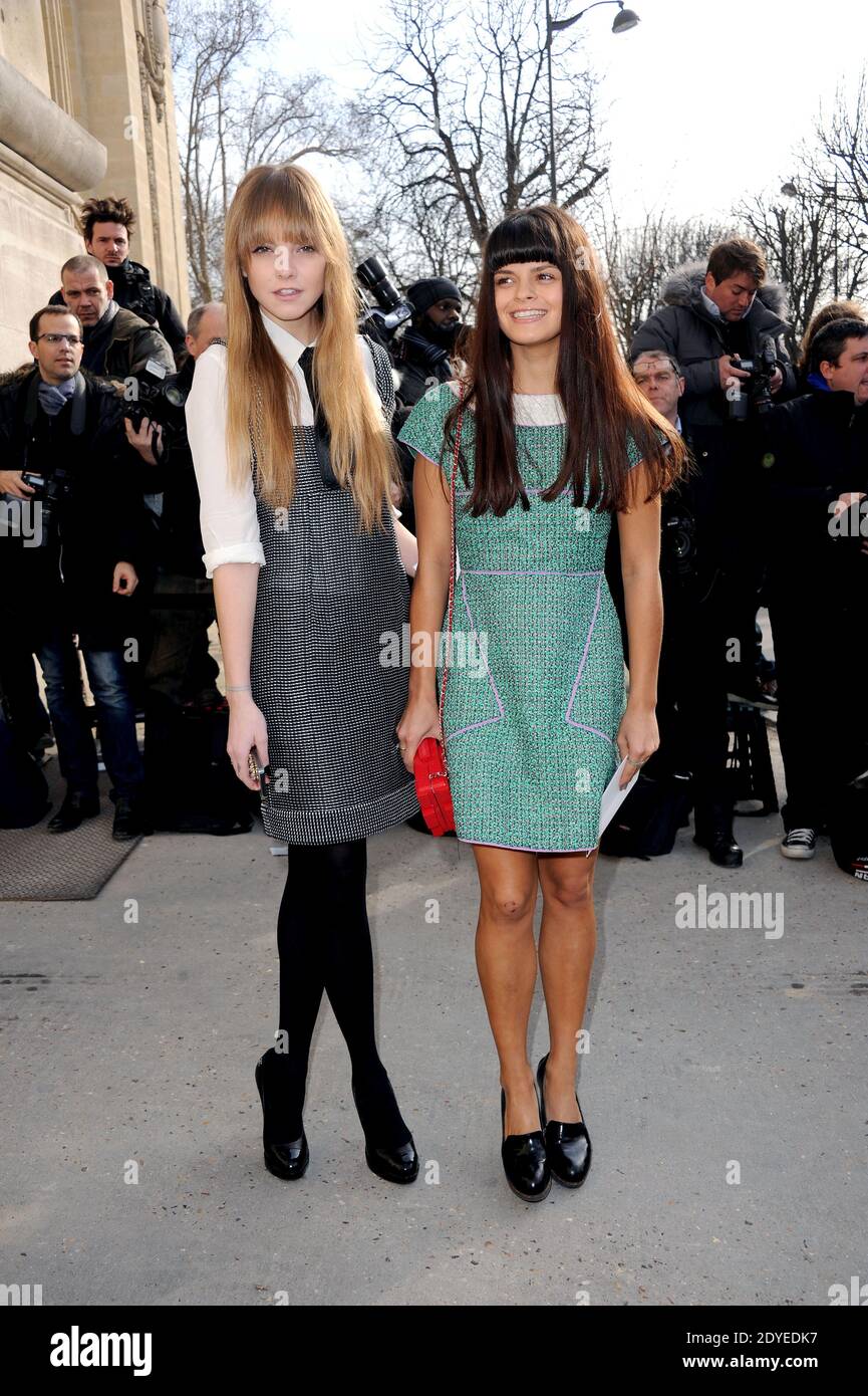 Laura Hayden and guest arriving to the Chanel Fall-Winter 2013/2014 ...