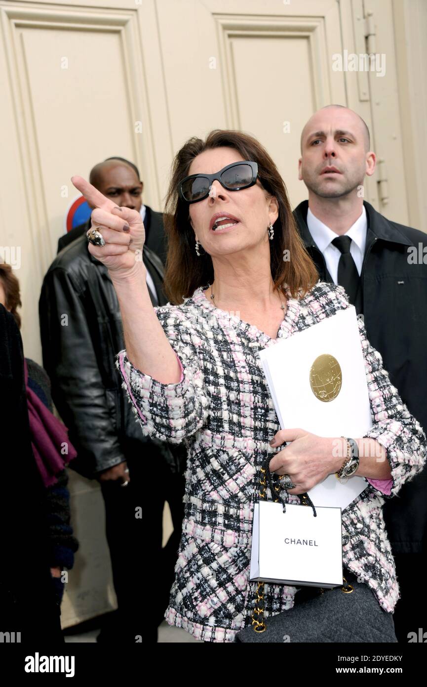 Princess Caroline of Monaco arriving to the Chanel Fall-Winter 2013/ ...