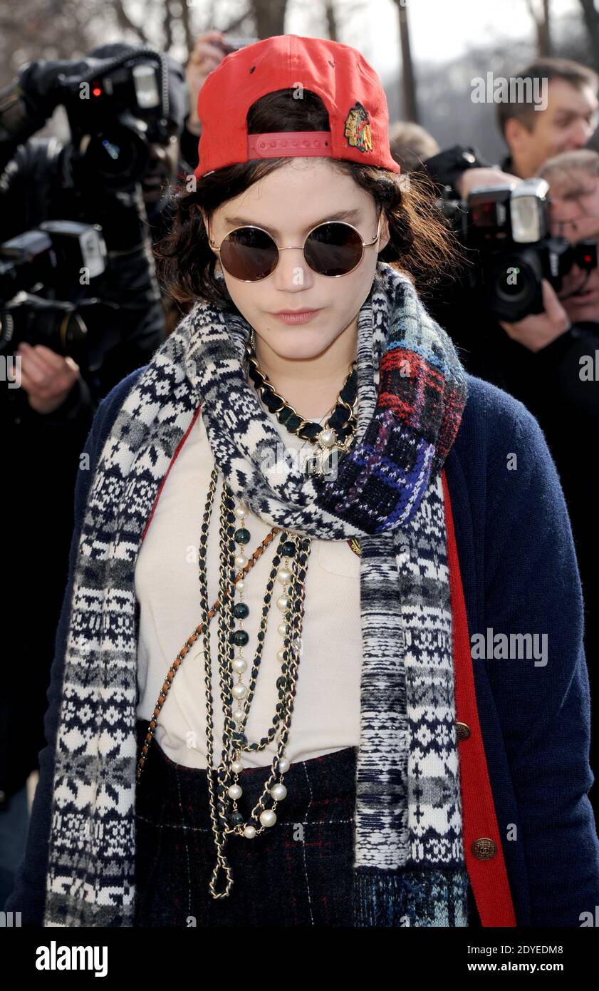 Soko arriving to the Chanel Fall-Winter 2013/2014 Paris Fashion Week ...