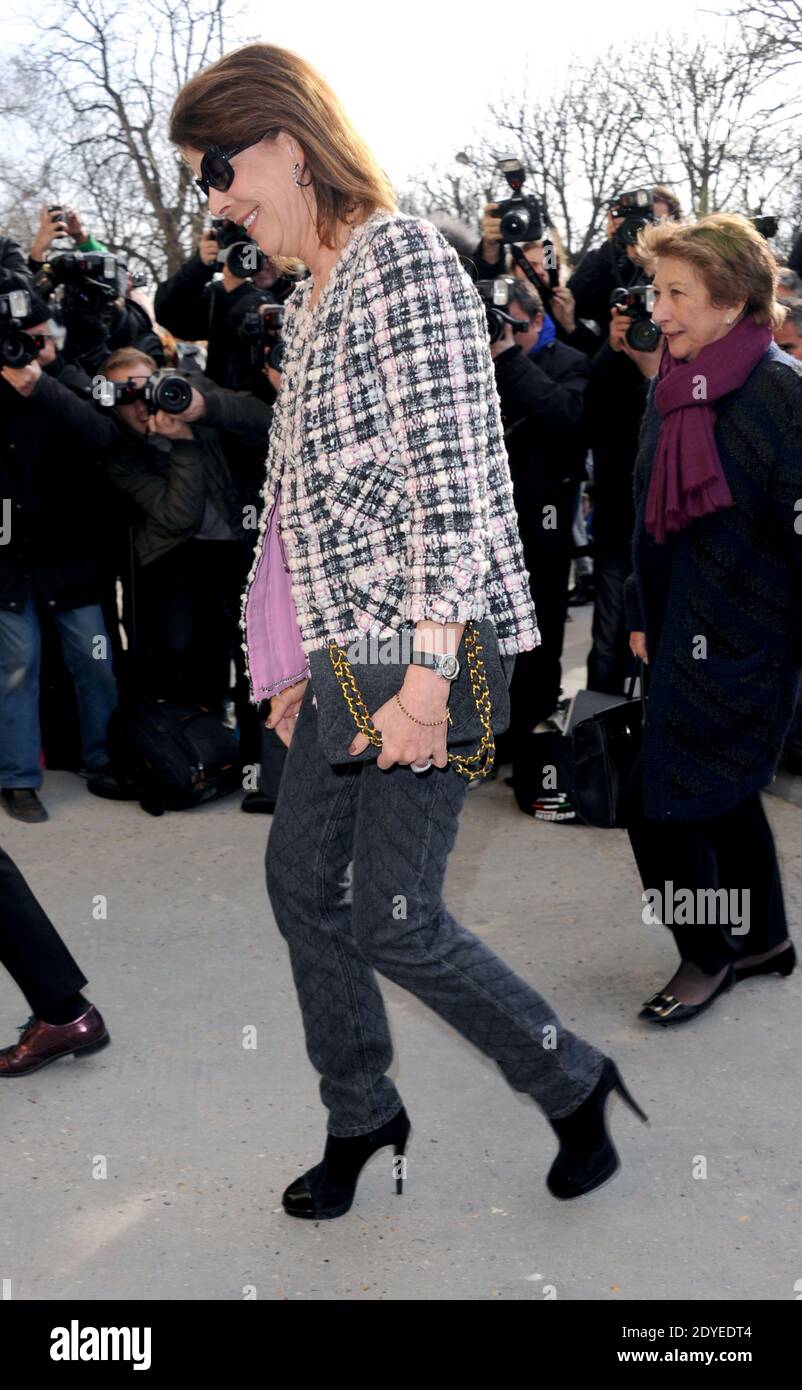 Princess Caroline of Monaco arriving to the Chanel Fall-Winter 2013/ ...