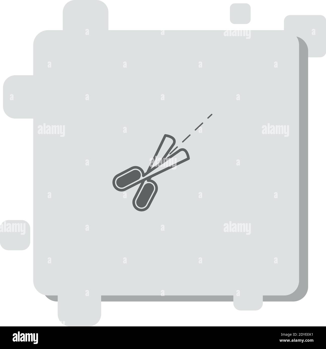 scissor tool with broken lines vector icon modern simple vector ...