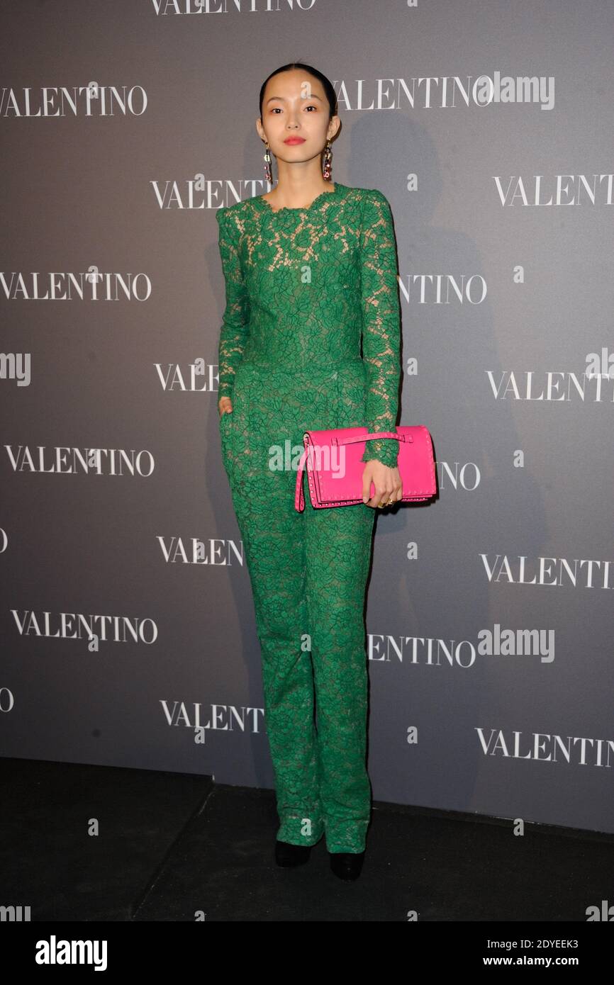 Xiao Han attending the Valentino flagship store reopening party in ...