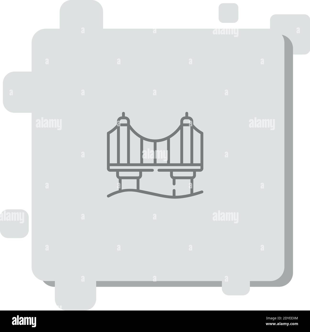 bridge vector icon modern simple vector illustration Stock Vector Image ...