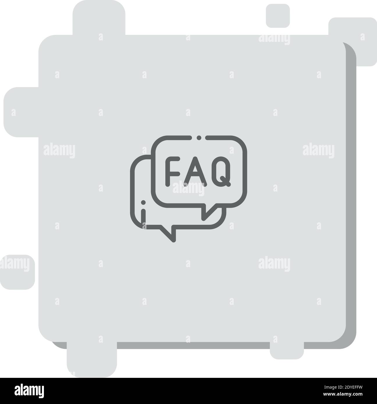 faq vector icon modern simple vector illustration Stock Vector Image ...