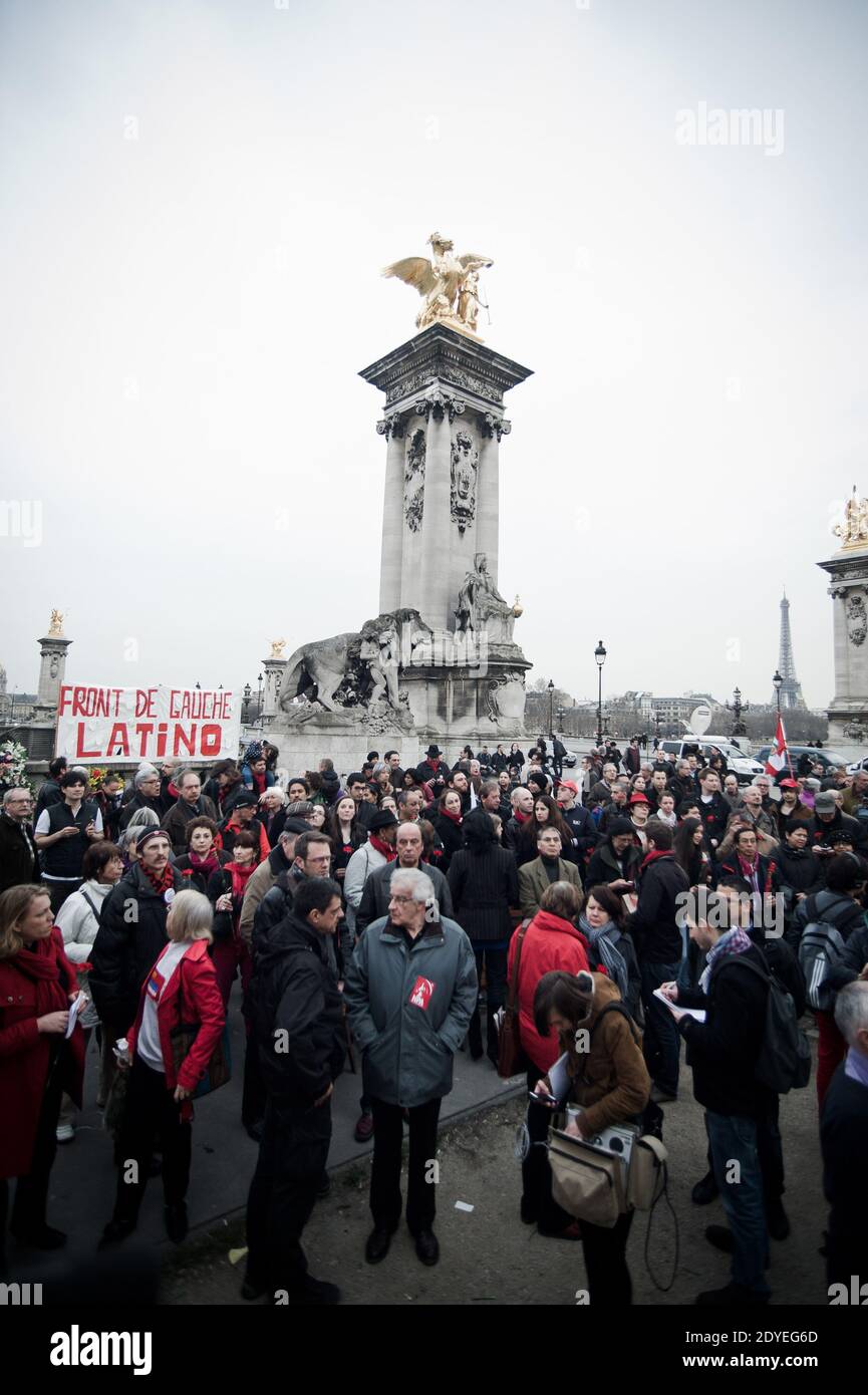 Atmosphere during a ceremony to pay tribute to the memory and work history Hugo Chavez by The ...