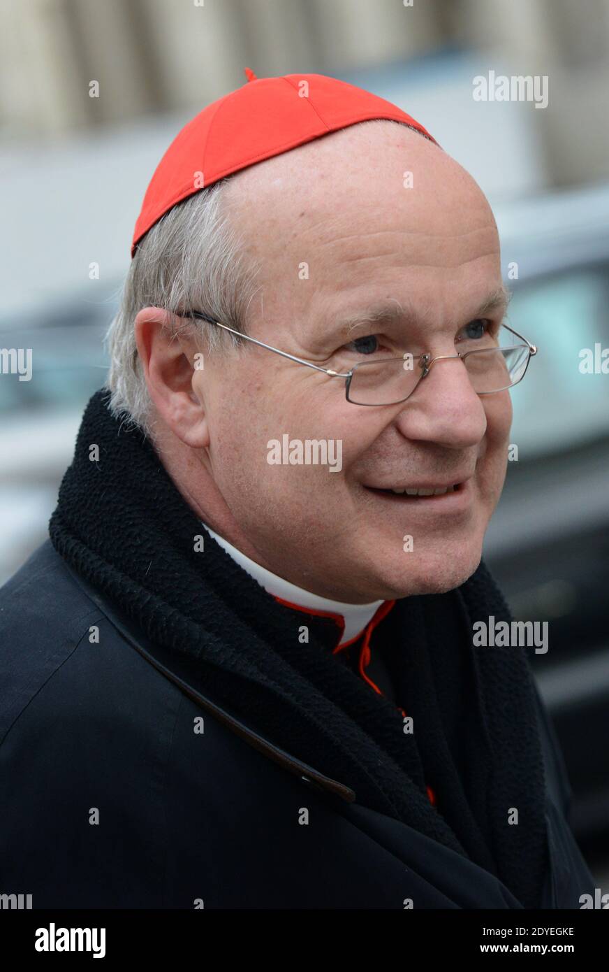 Austrian cardinal Christoph Schonborn arrives for talks ahead of a ...
