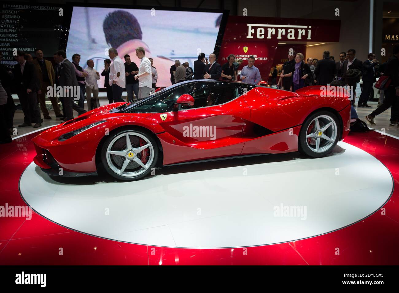 Ferrari LaFerrari on display at the 83nd International Geneva Motor ...