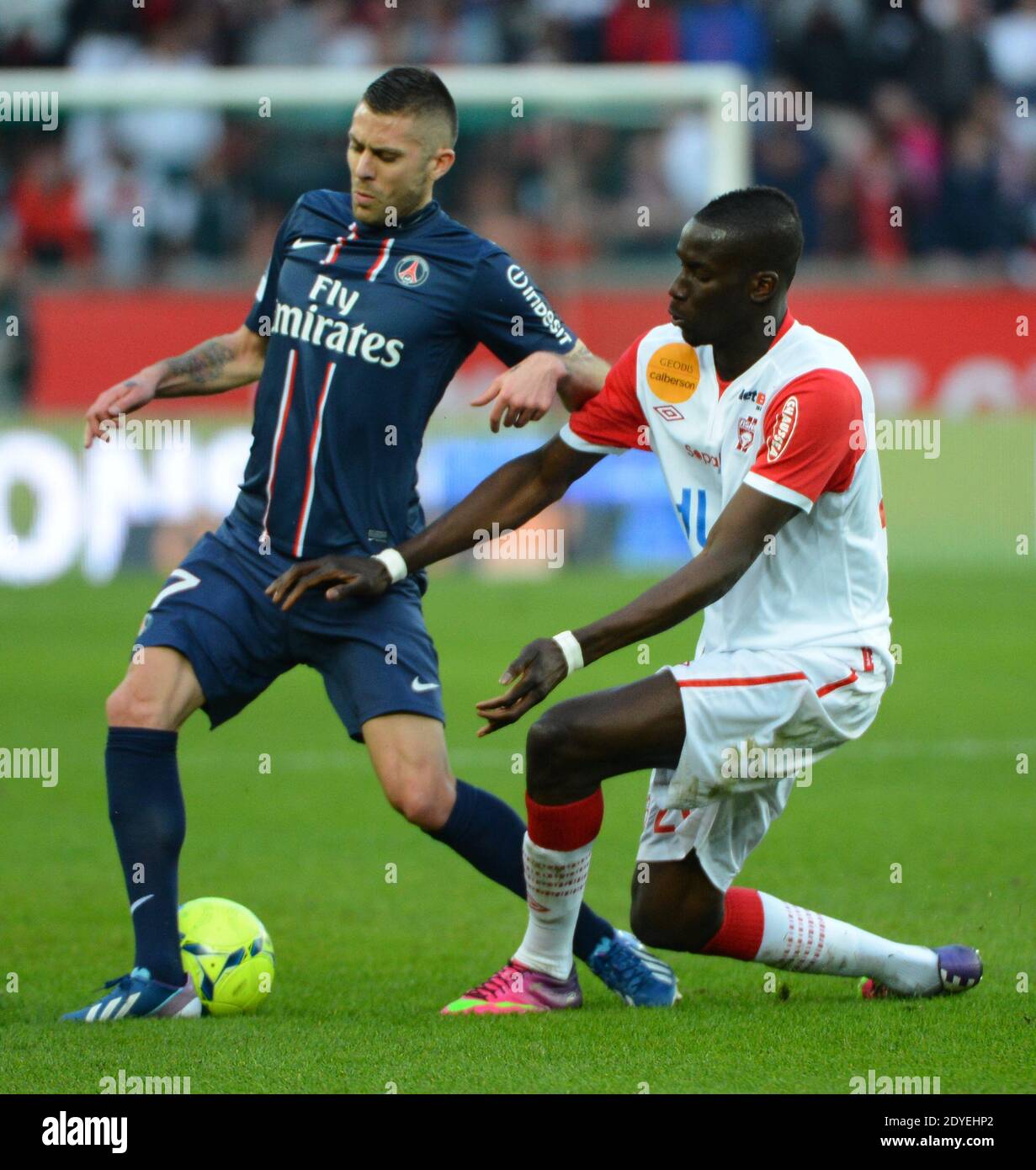 PSG,s Jeremy Menez during the French First League soccer match, PSG vs ...