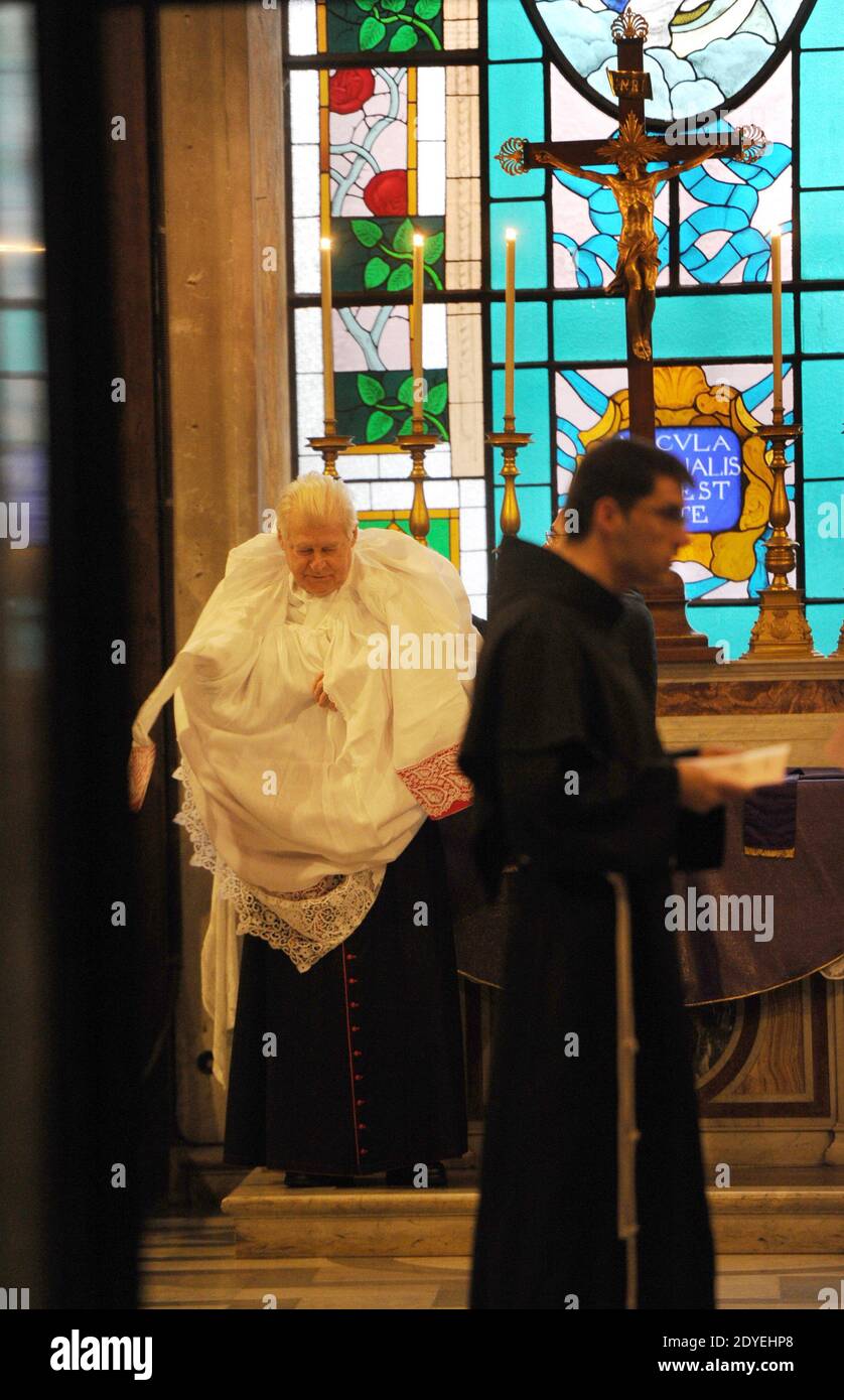 Italian cardinal and Milan archbishop Angelo Scola leads a mass at the ...