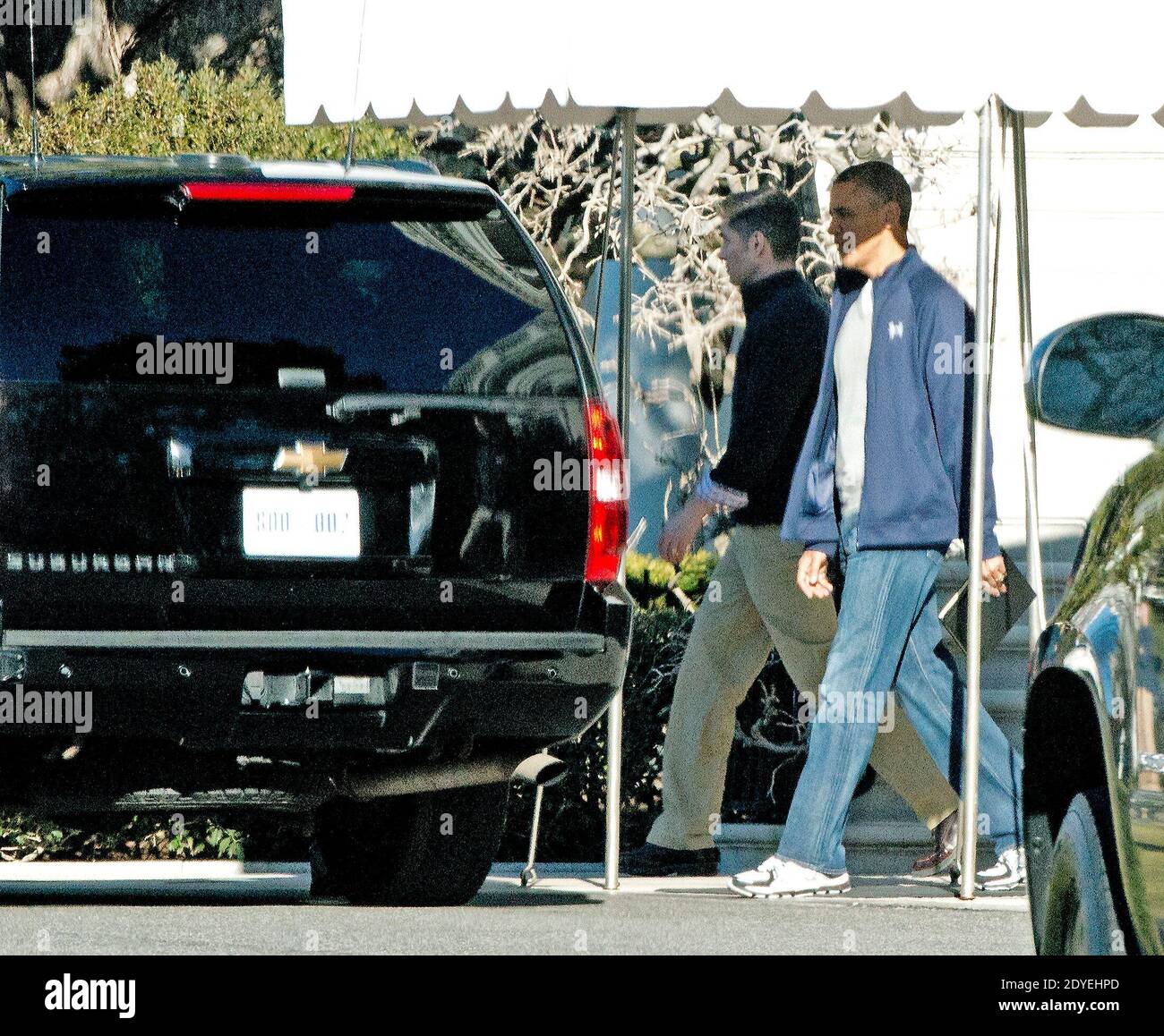 United States President Barack Obama departs the White House in ...