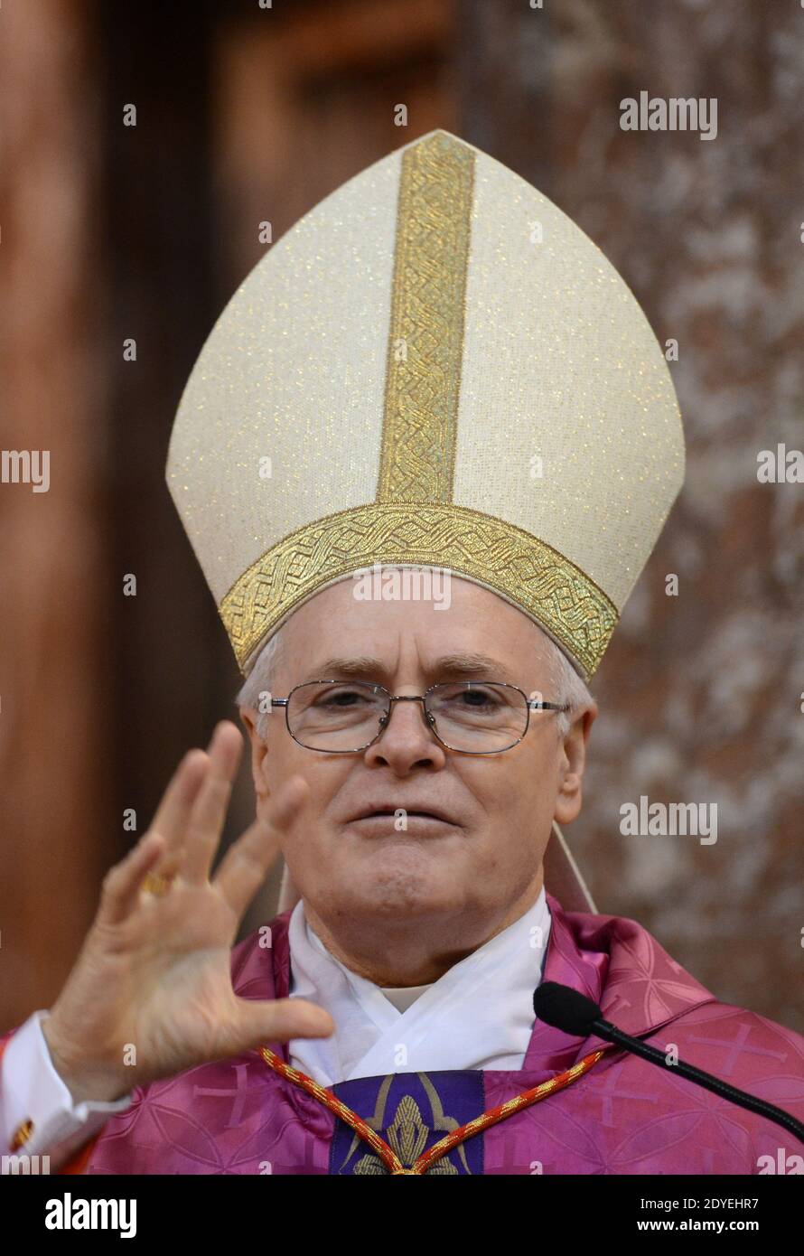 Brasilian cardinal and Sao Paulo archbishop Odilo Pedro Scherer leads a ...