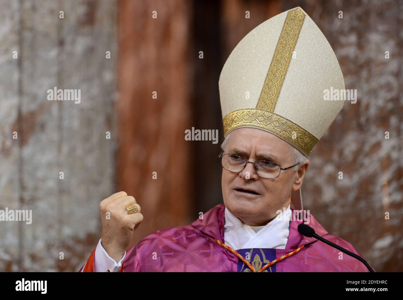 Brasilian cardinal and Sao Paulo archbishop Odilo Pedro Scherer leads a ...
