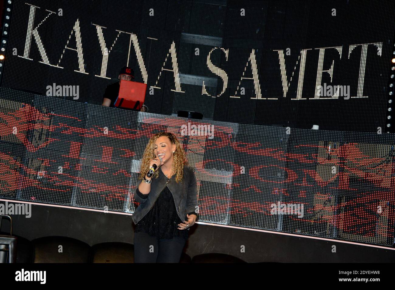 Kayna Samet performs live during 'Le Concert des Petits Anges de la Vie ...