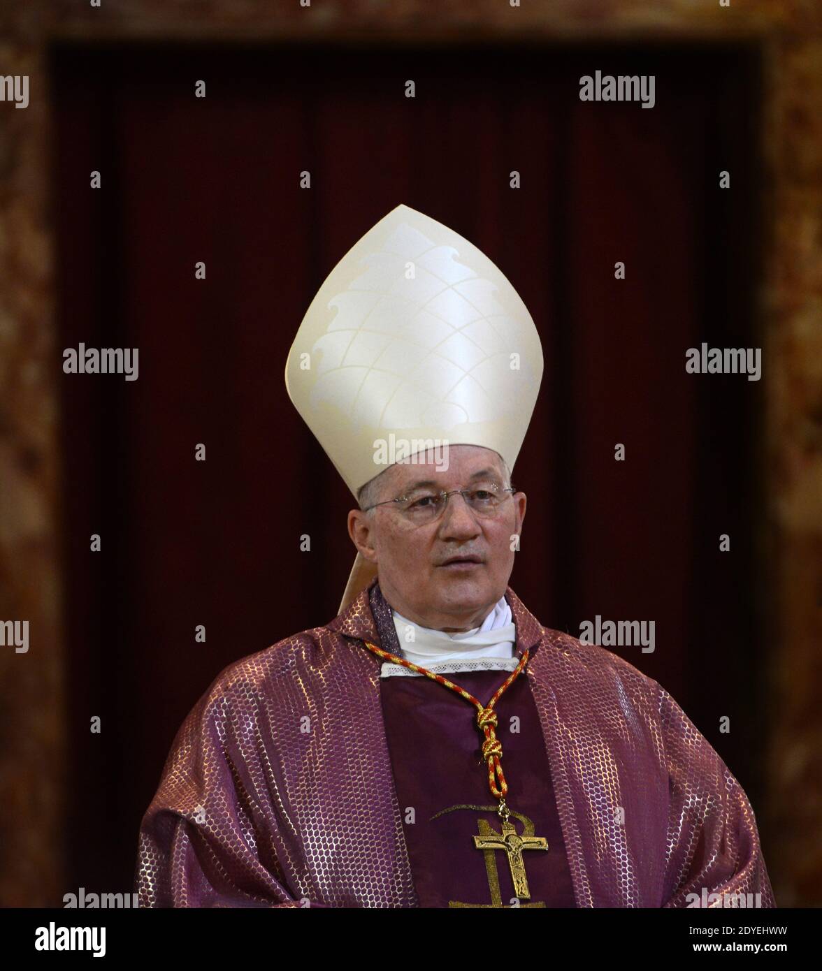 Canadian cardinal Marc Ouellet leads a mass at the Santa Maria in ...