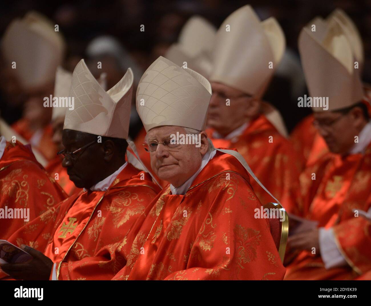 Cardinals celebrate Mass before entering conclave on March 12, 2013 at ...