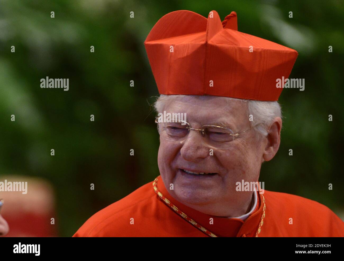 Italian Cardinal Angelo Scola attends a Mass before entering conclave ...