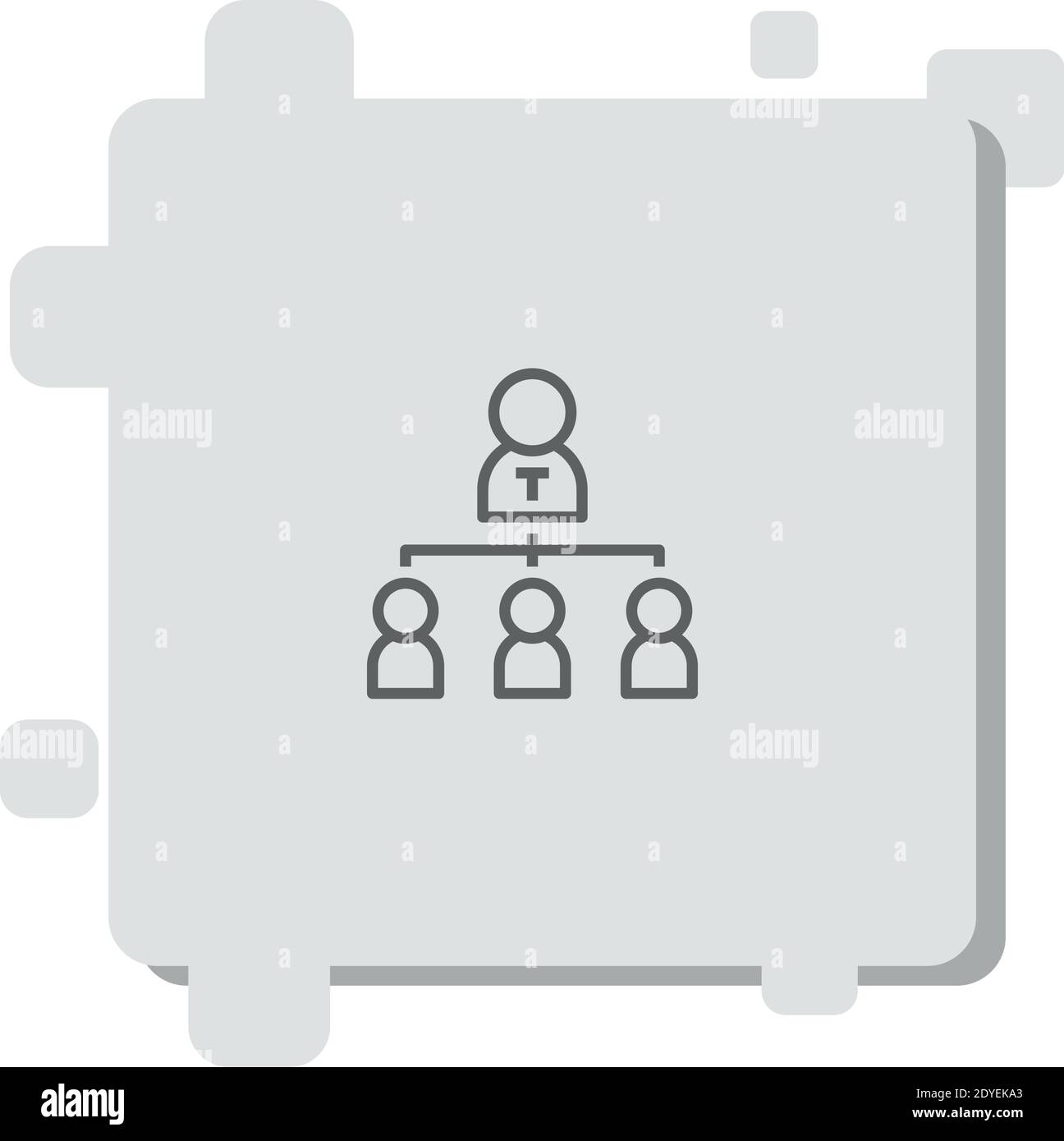hierarchical structure vector icon modern simple vector illustration ...