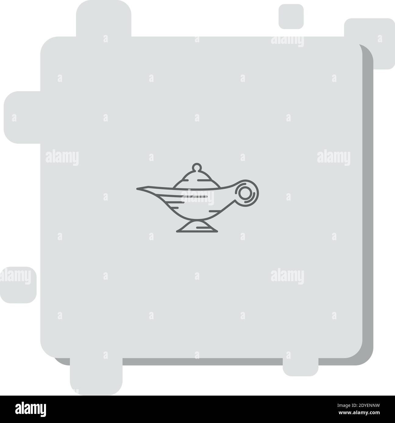arabian magic lamp vector icon modern simple vector illustration Stock Vector Image & Art - Alamy