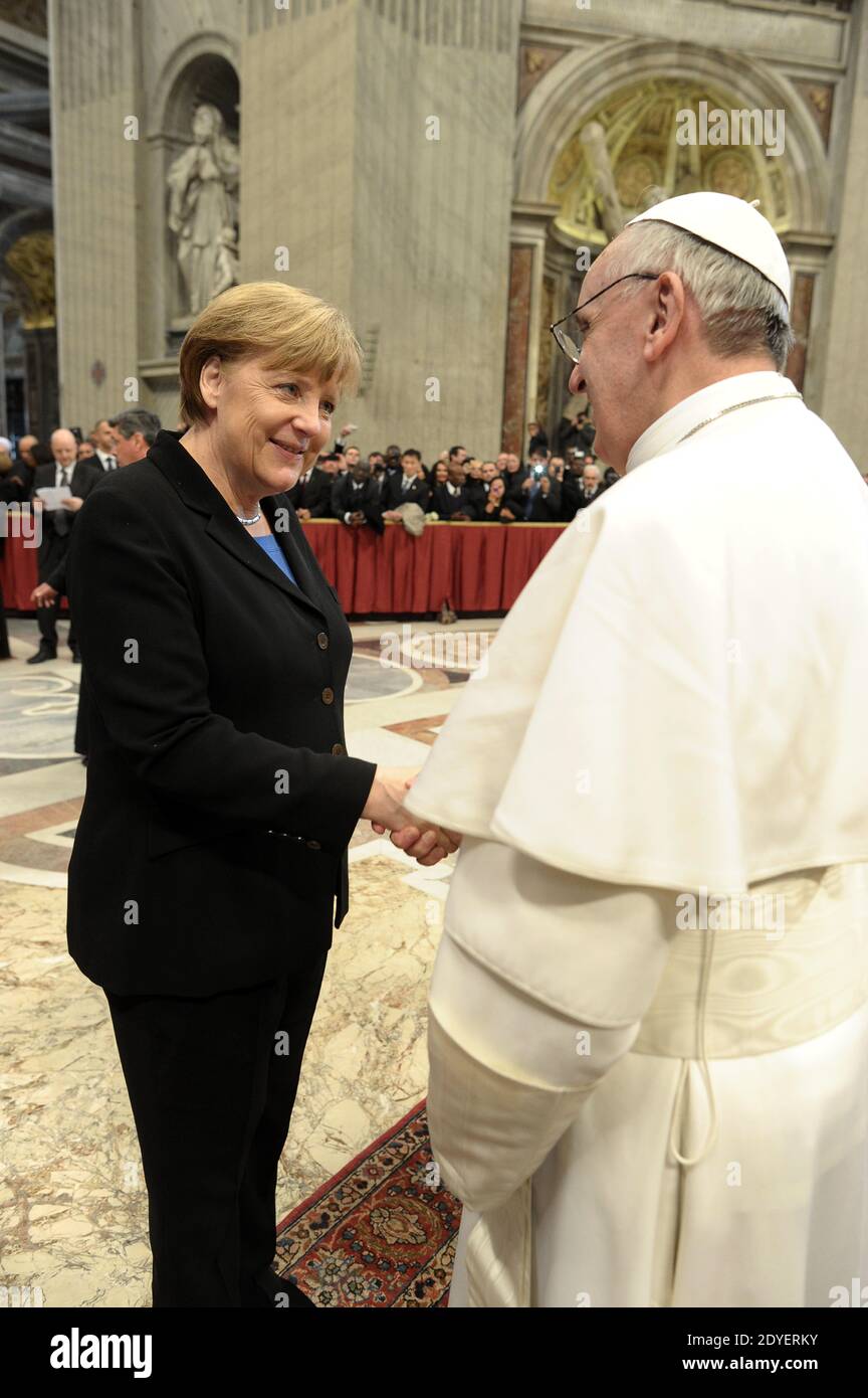 Pope Francis receives the congratulation from Prince Albert and ...