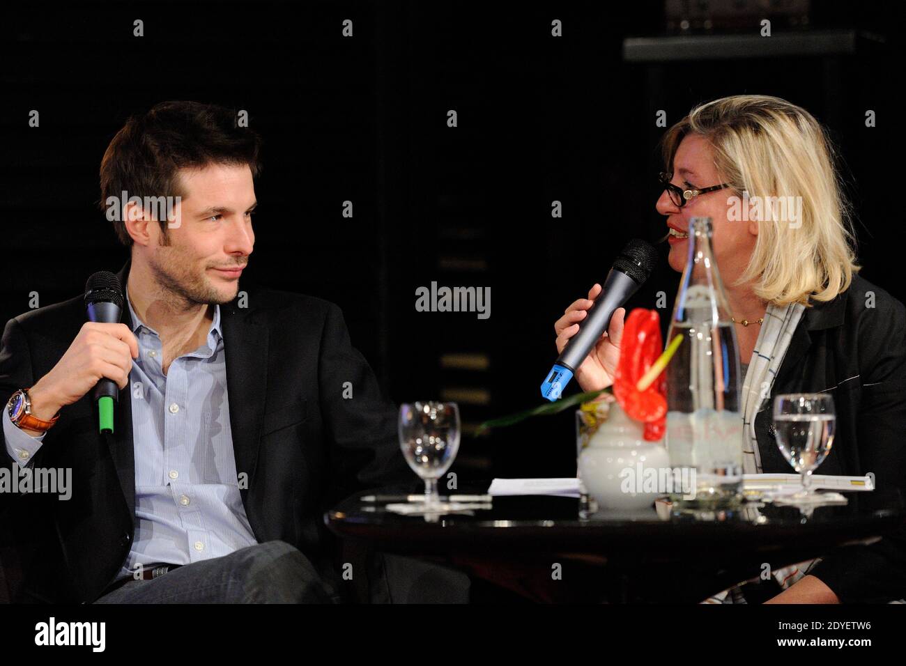 Gregory Cuilleron and Odile Menneteau attending Agefiph press ...