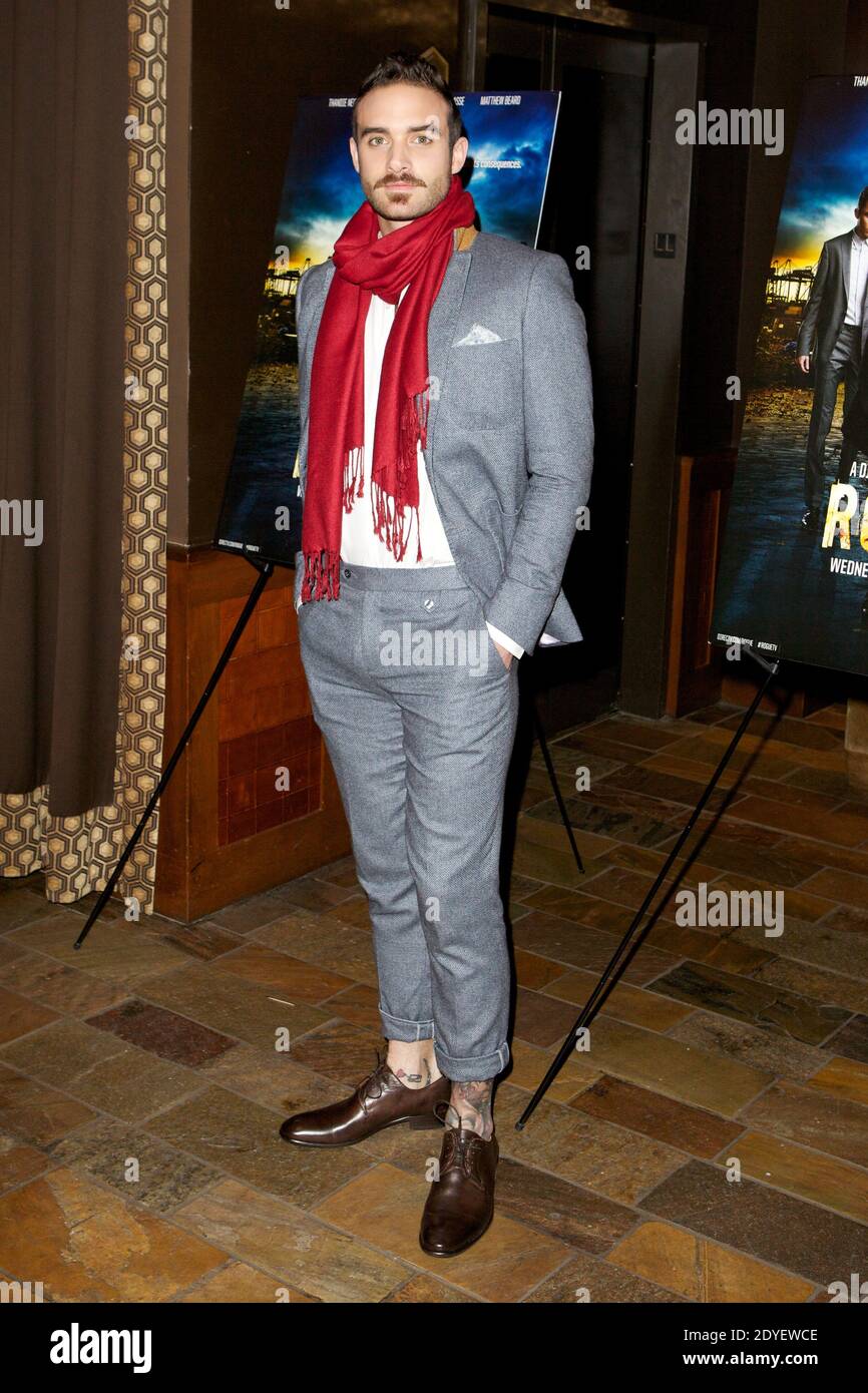 Actors Joshua Sasse attends the 'Rogue' premiere held at the Tribeca ...