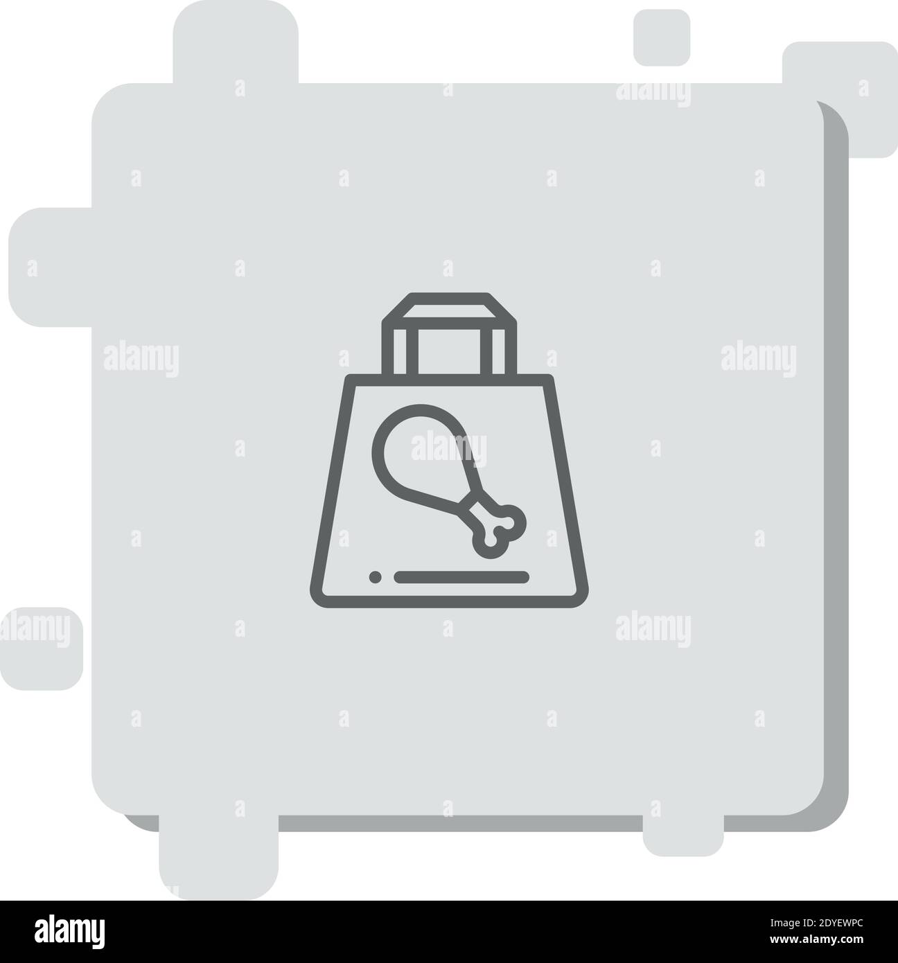 roast chicken vector icon modern simple vector illustration Stock ...