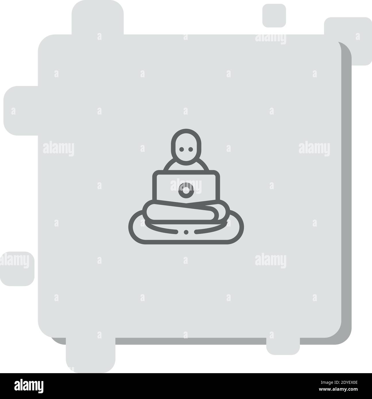teleworking vector icon modern simple vector illustration Stock Vector ...