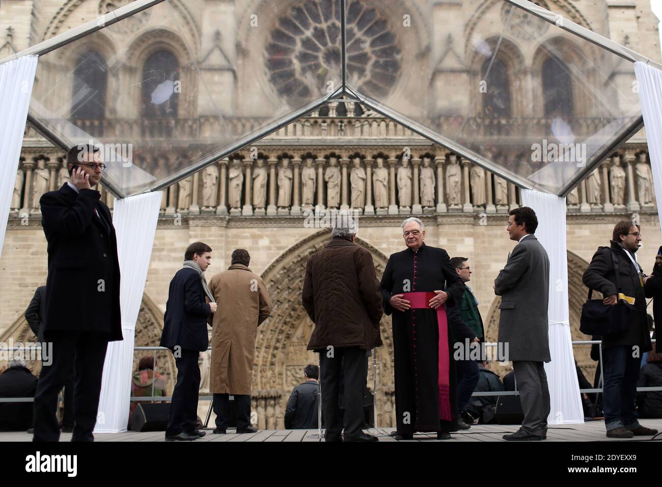 Head priest and rector of the Notre-Dame de Paris cathedral, Patrick ...