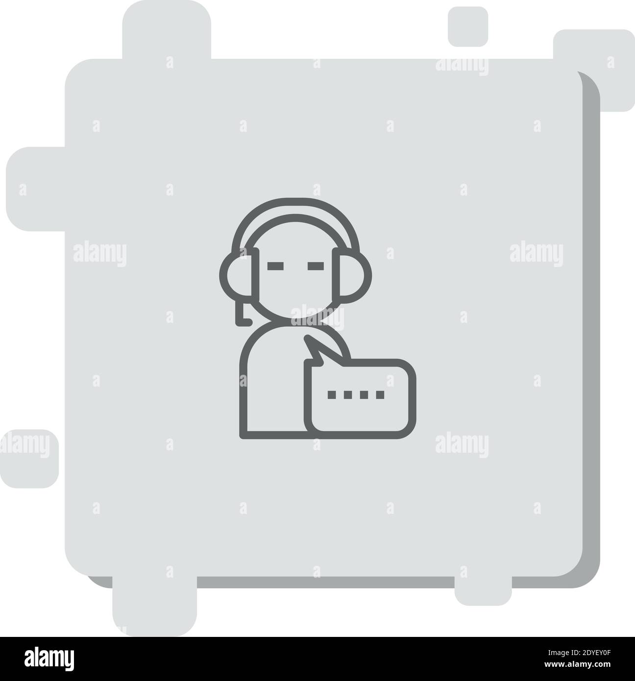 phone operator vector icon modern simple vector illustration Stock ...