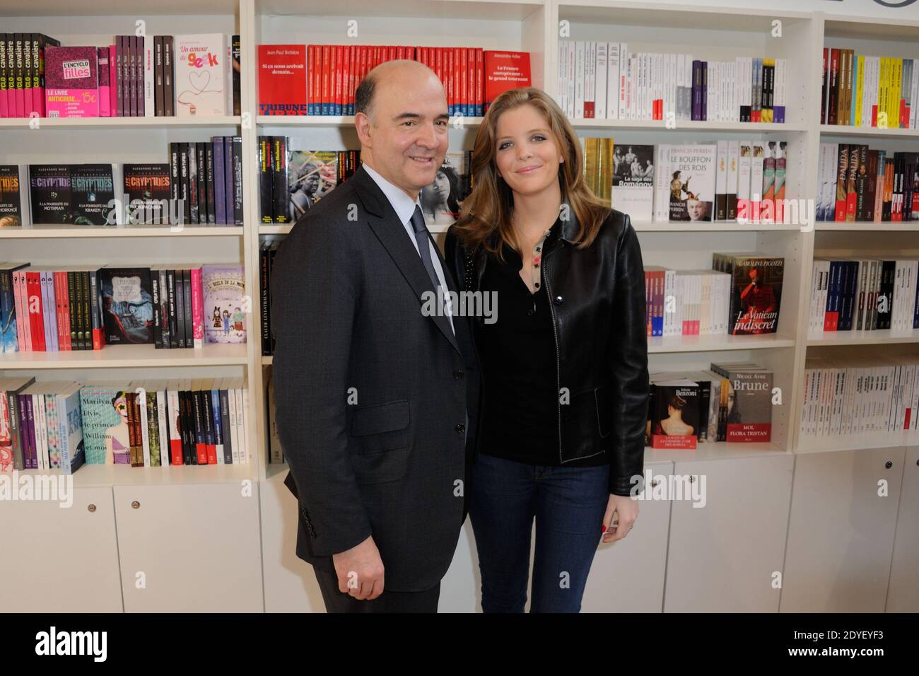 French Minister of Finance Pierre Moscovici and girlfriend Marie ...