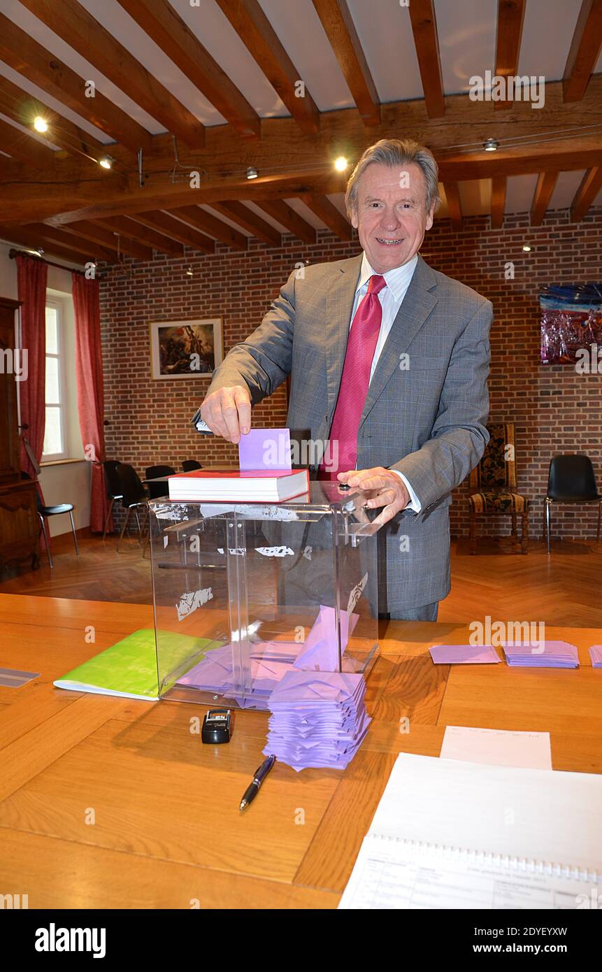 French opposition right-wing UMP party candidate, Jean-Francois Mancel ...