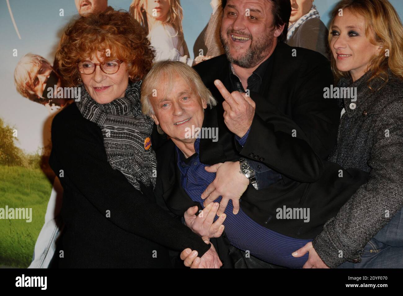 Michele Moretti, Guy Lecluyse, Sylvie Testud, Dave attending the ...