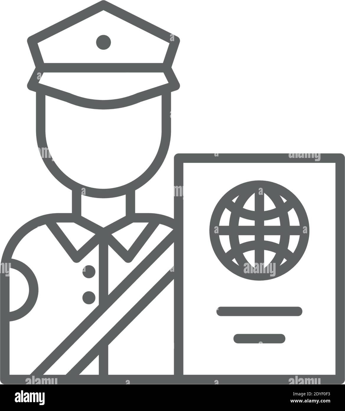 officer vector icon modern simple vector illustration Stock Vector ...
