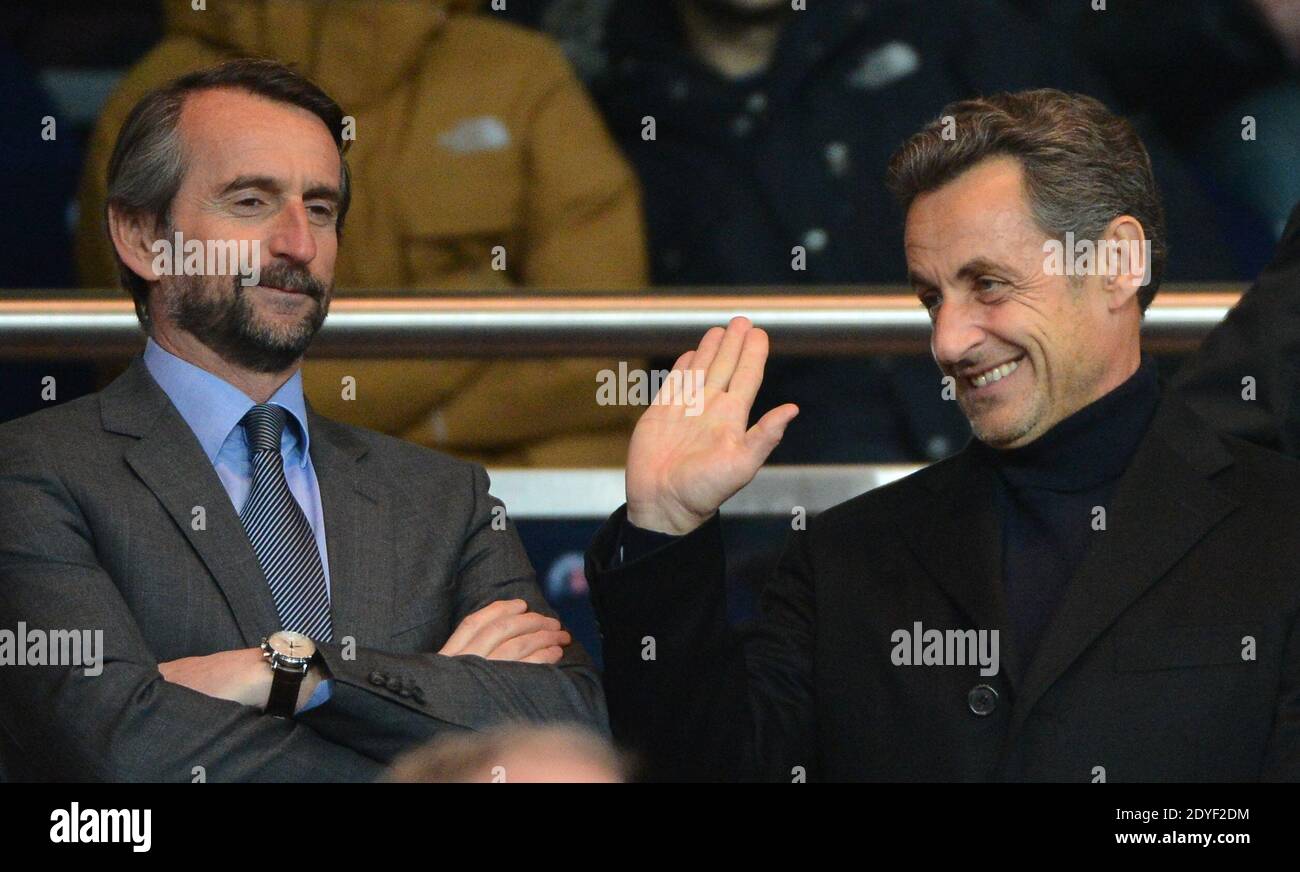 PSG Managing Director Jean-Claude Blanc and former French President ...