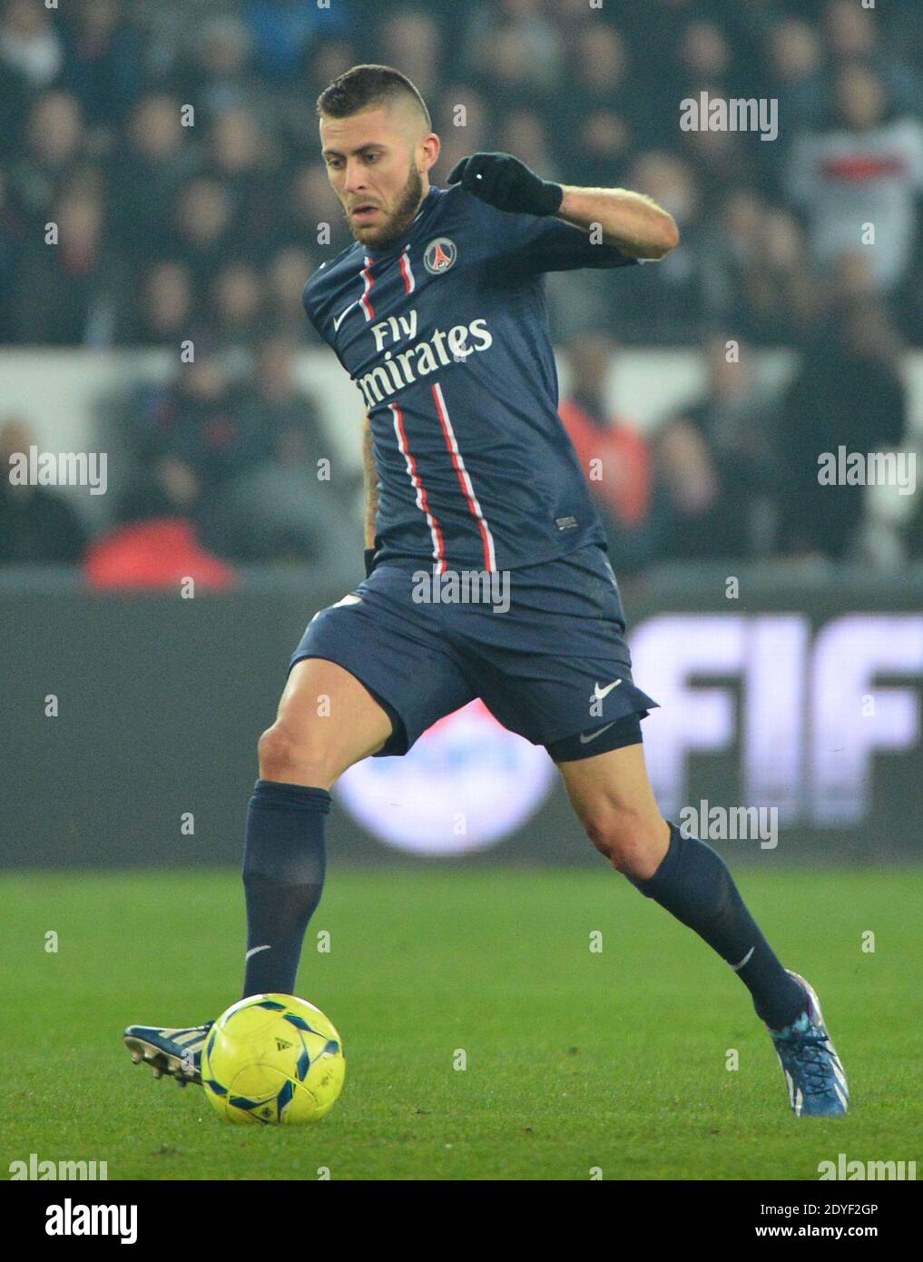 PSG's Jeremy Menez during the French First League soccer match, Paris ...