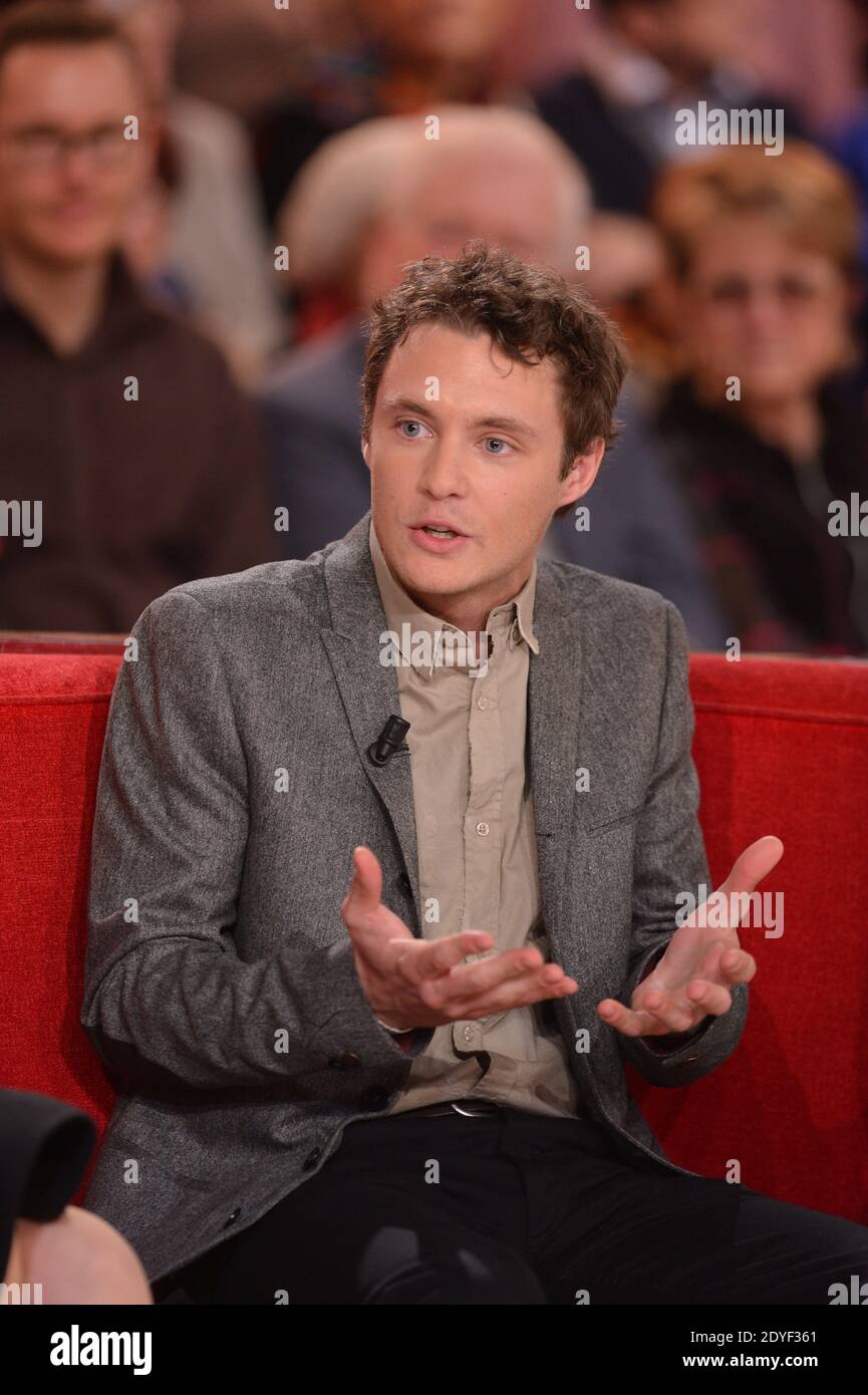 Theo Frilet at the taping of Vivement Dimanche on January 15, 2013 in ...