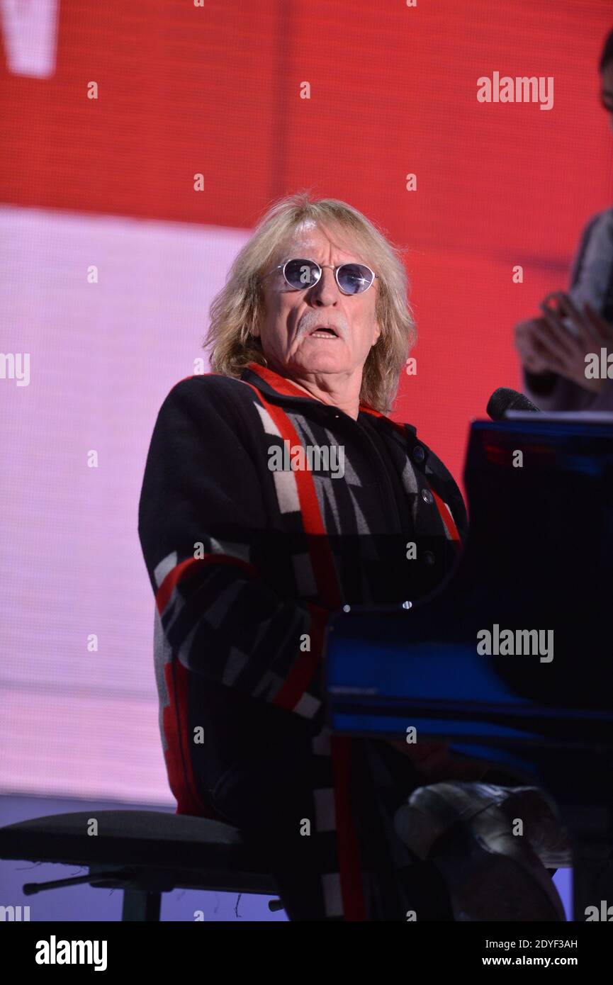 Singer Christophe at the taping of Vivement Dimanche on January 22 ...