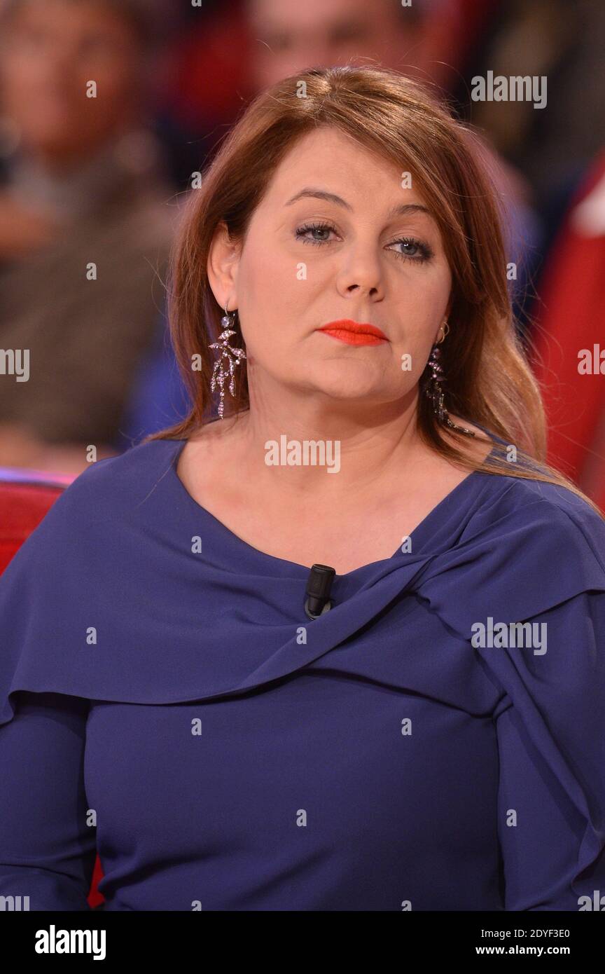 Ariane Seguillon at the taping of Vivement Dimanche on January 22, 2013 ...