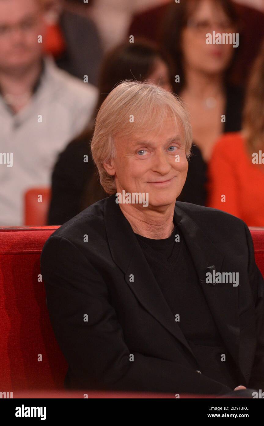 Singer Dave at the taping of Vivement Dimanche on March 13, 2013 in ...