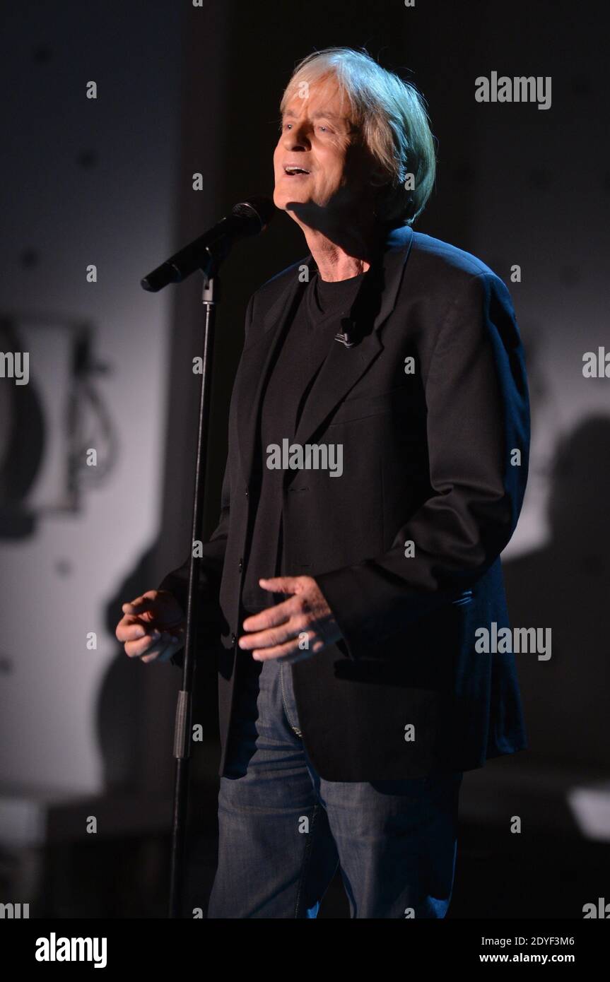 Singer Dave at the taping of Vivement Dimanche on March 13, 2013 in ...