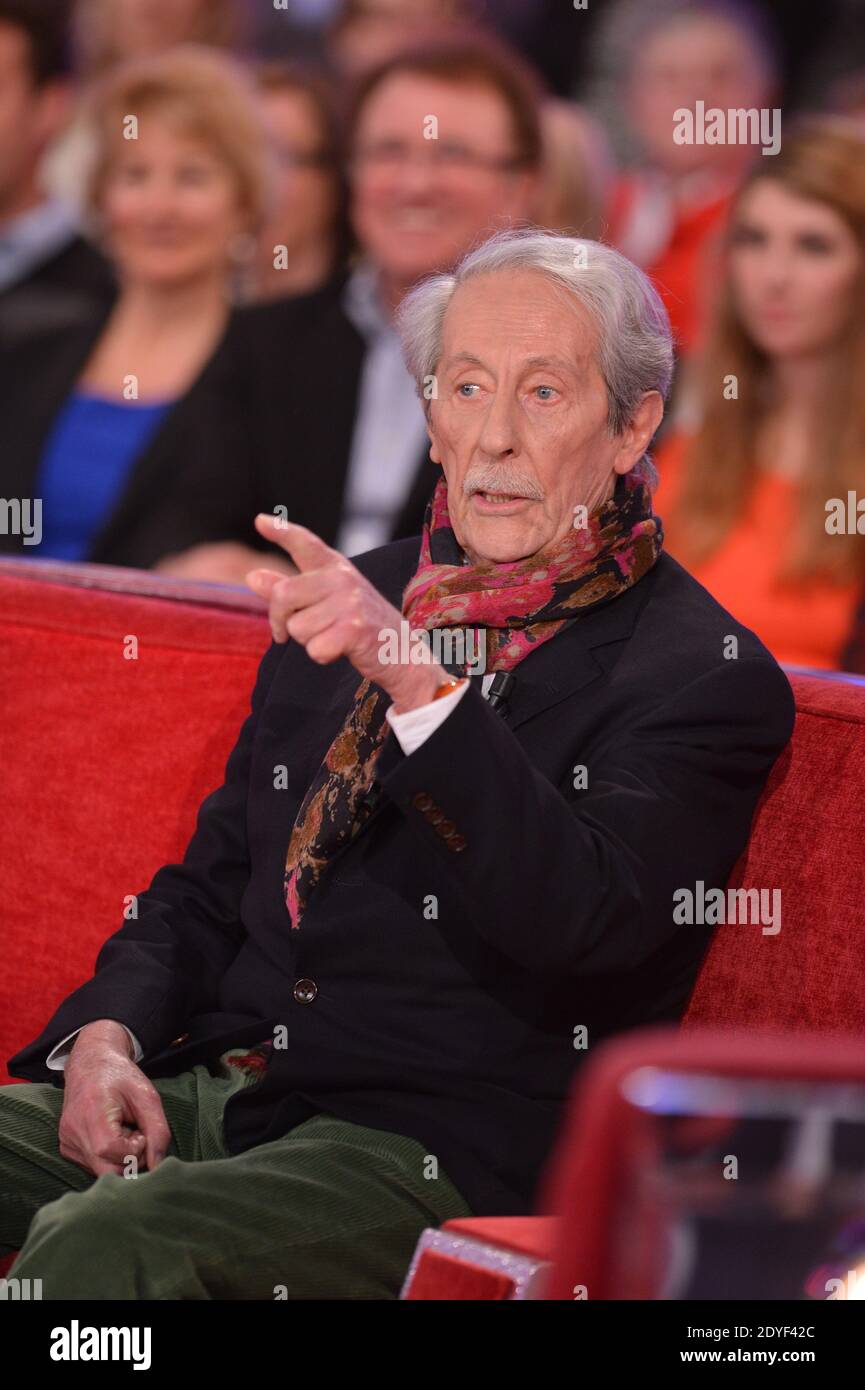 JEAN ROCHEFORT at the taping of Vivement Dimanche on March 5, 2013 in ...