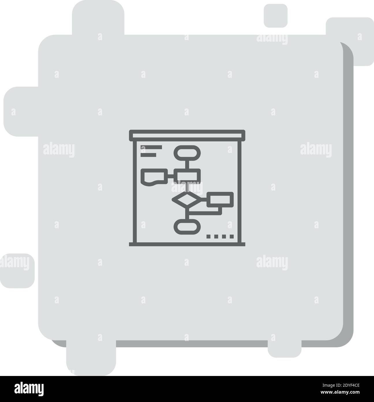 flow chart vector icon modern simple vector illustration Stock Vector ...