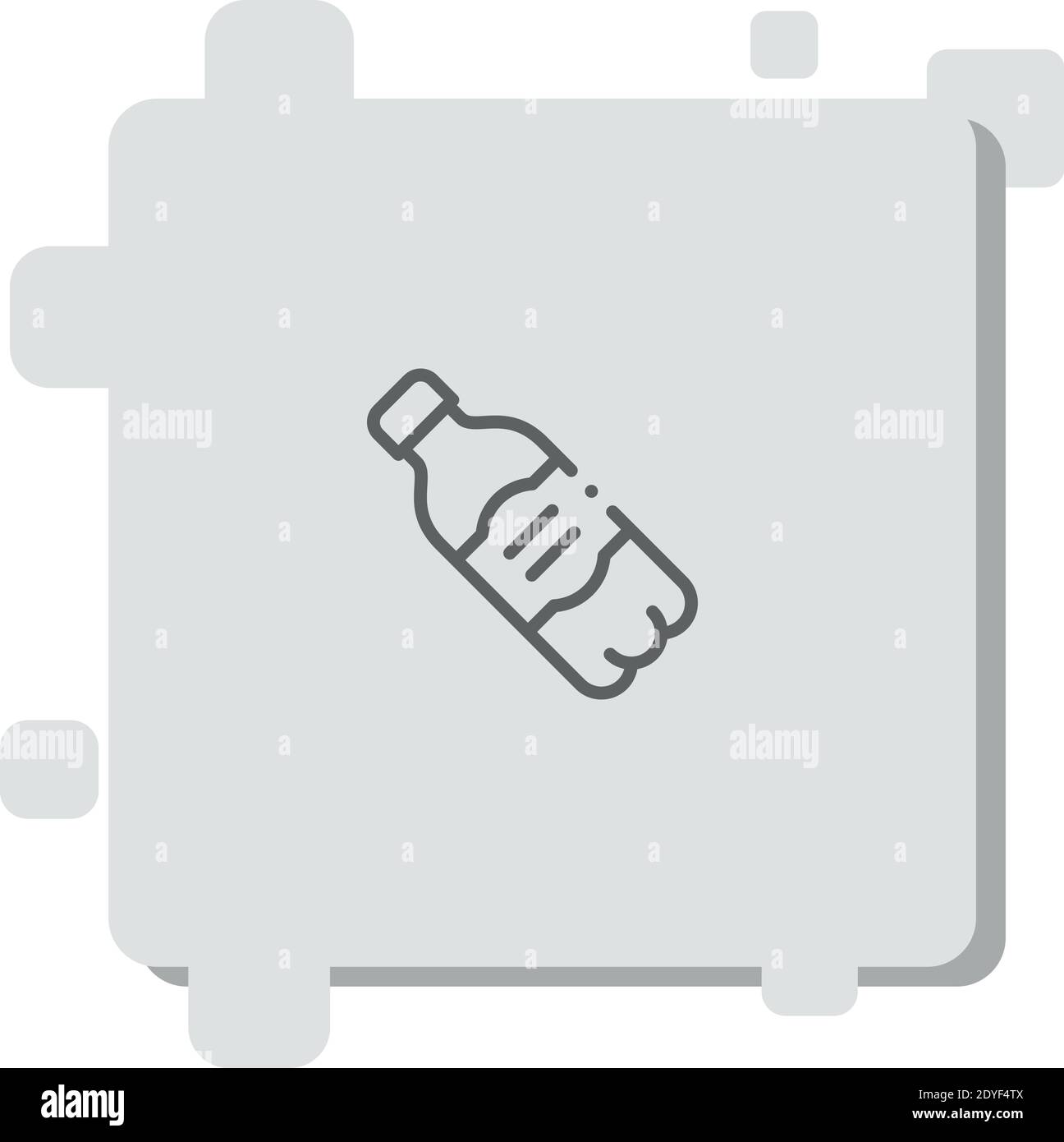 plastic bottle vector icon modern simple vector illustration Stock ...