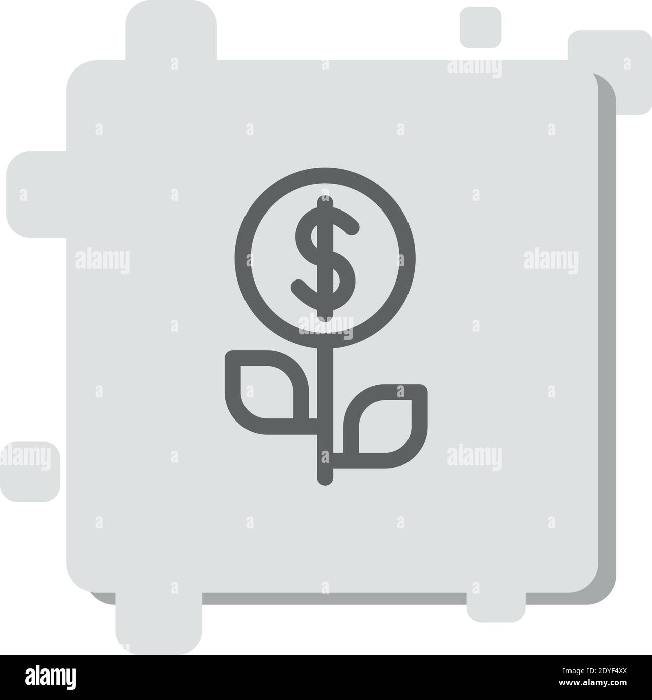 fund growth vector icon modern simple vector illustration Stock Vector ...