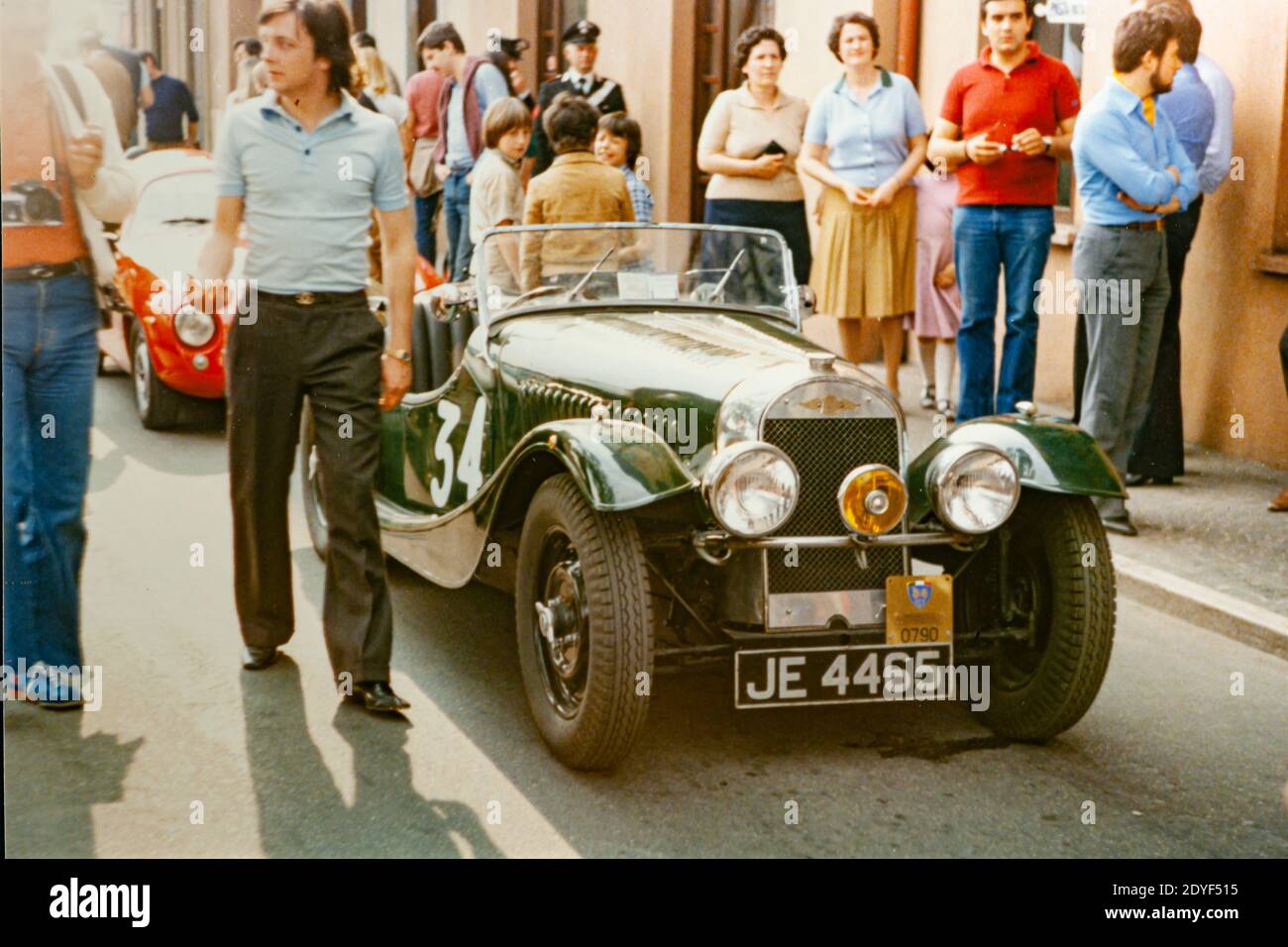 MILAN, ITALY 18 AUGUST 1968: Vintage cars on the street in Italy in 60 ...