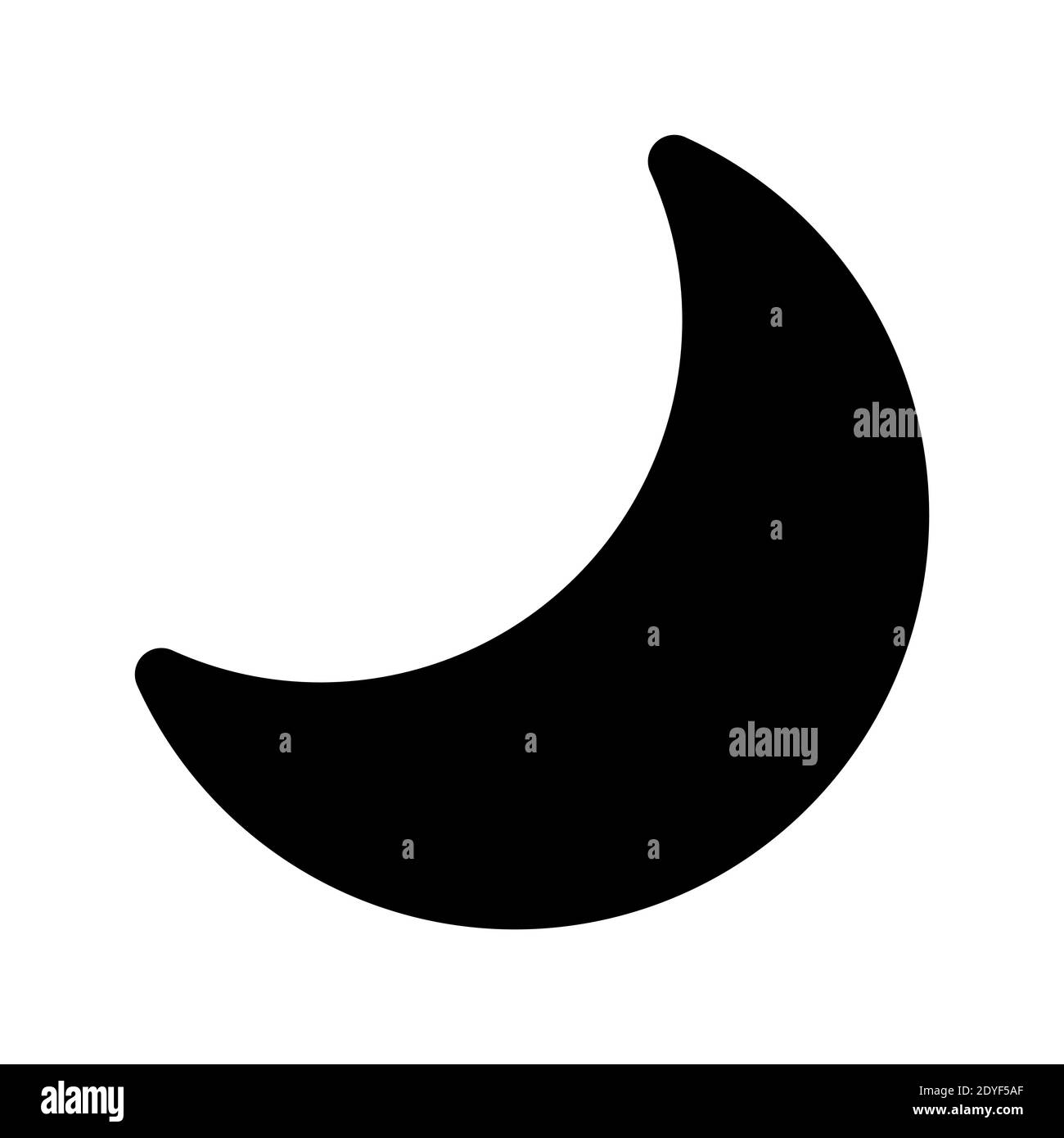 moon icon for silent symbol interface button. suitable for user ...