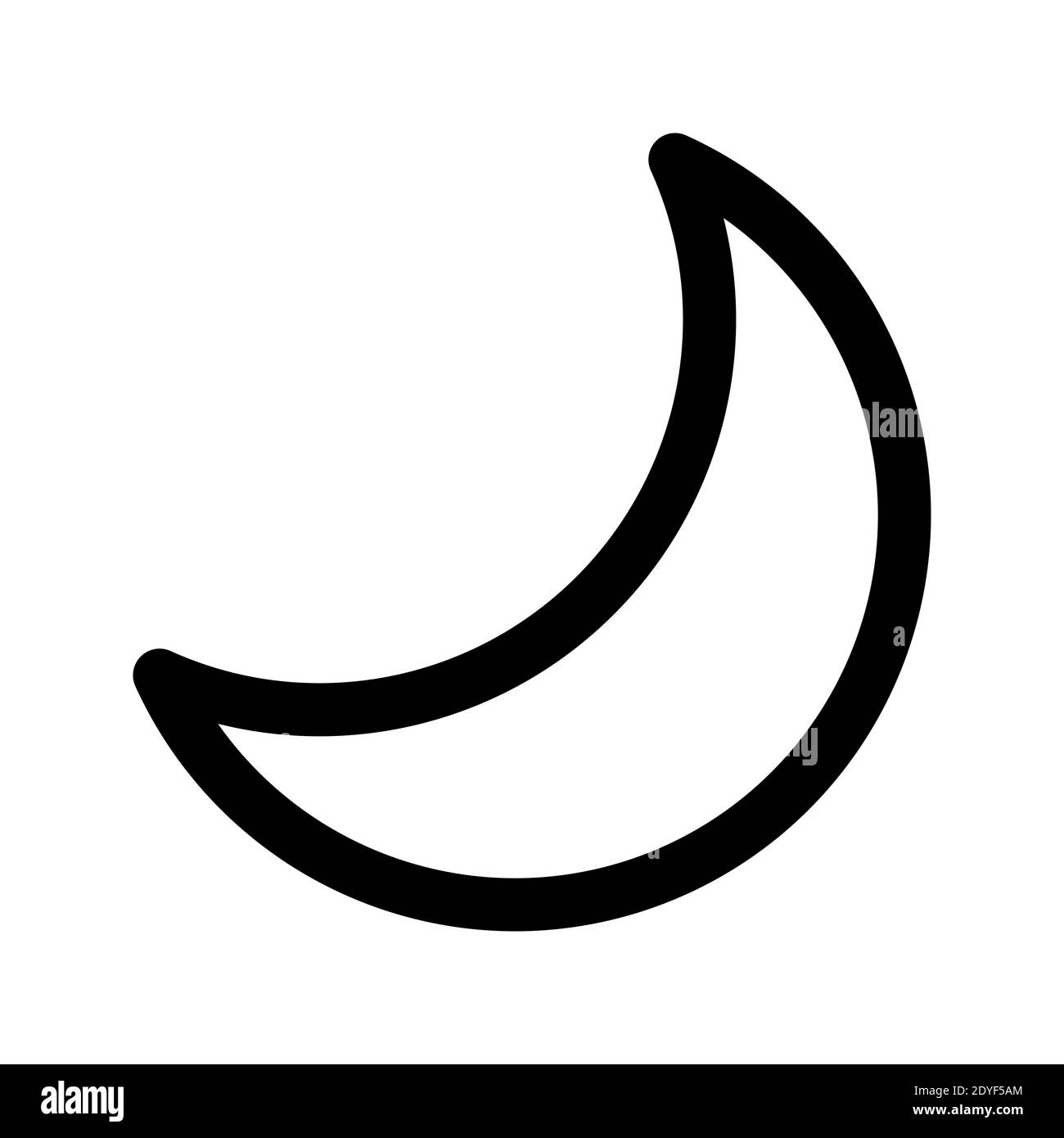 moon icon for silent symbol interface button. suitable for user ...